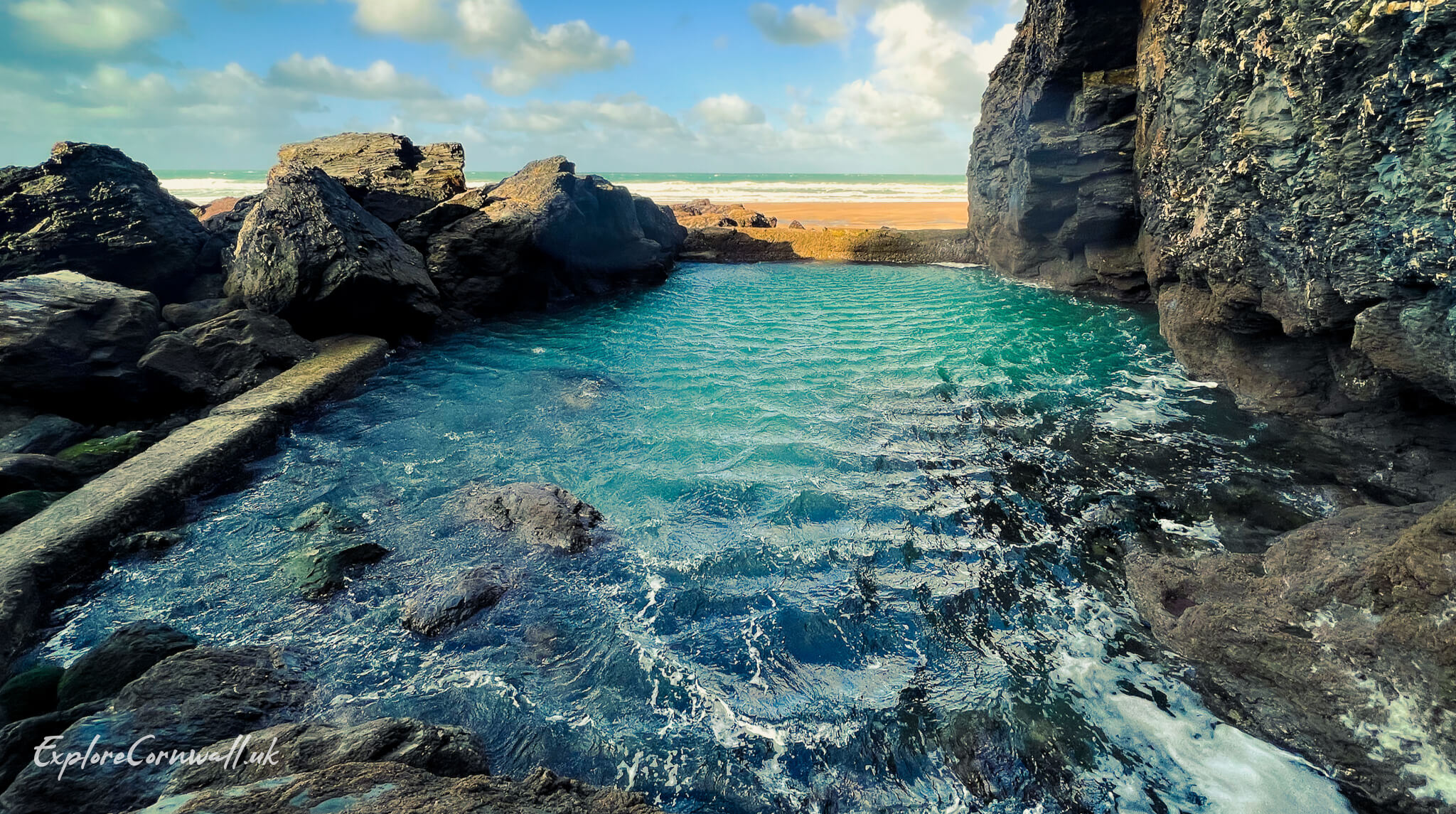 Porthtowan Tidal Pool - Cornwall Holidays